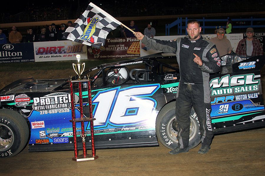 Jason Jameson over Bobby Pierce for Spring 50 win at Florence Speedway ...