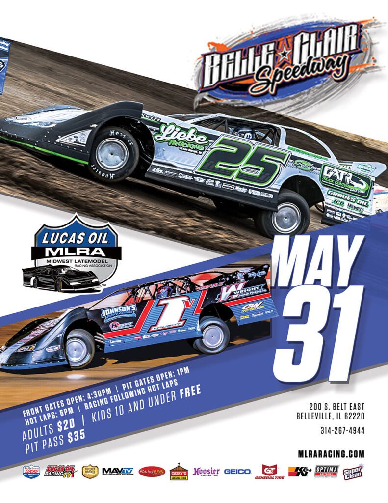 Lucas Oil MLRA Late Models Set For Belle-Clair Speedway on Friday, May ...