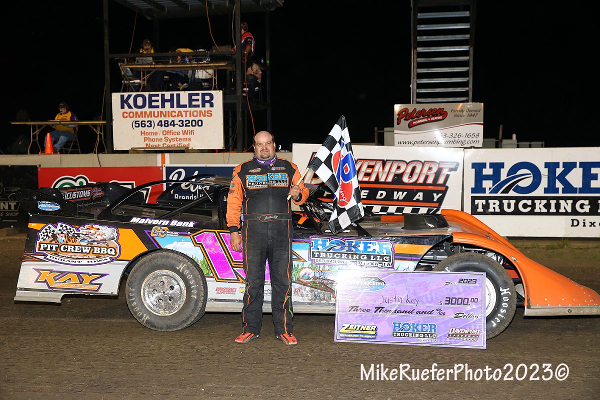 Justin Kay takes Hoker Trucking Super Late Model win at Davenport Speedway - St. Louis Racing ...