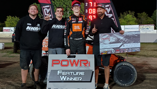 Ryan Timms Takes Victory at Creek County Speedway with POWRi National ...
