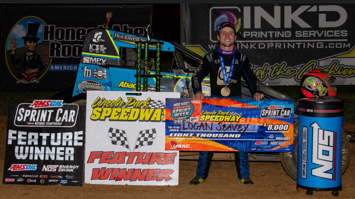 Connect 4! Seavey Scores at Lincoln Park, Wins 4th Straight USAC Sprint ...