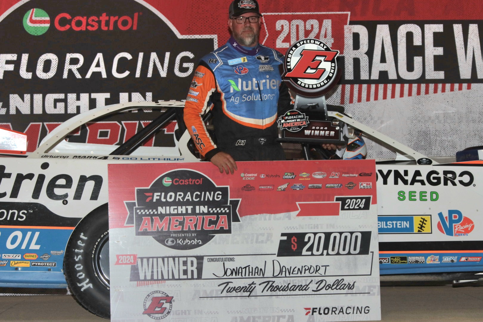Jonathan Davenport Wires Castrol® FloRacing Night in America Eldora ...