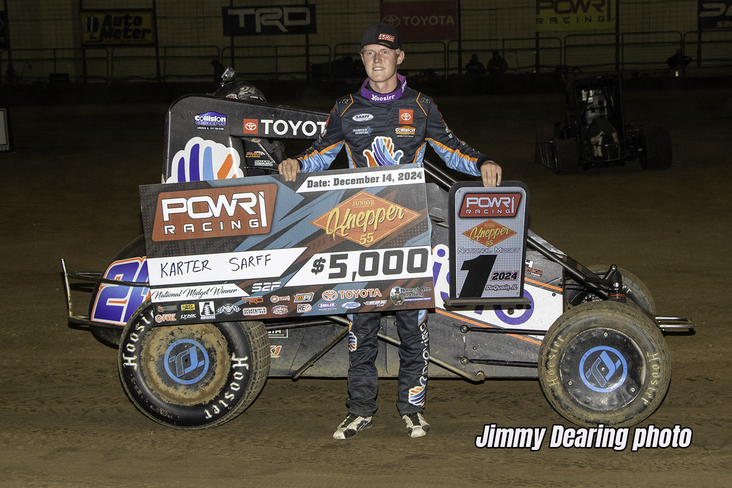 Karter Sarff with late race pass of Christopher Bell to win Junior ...