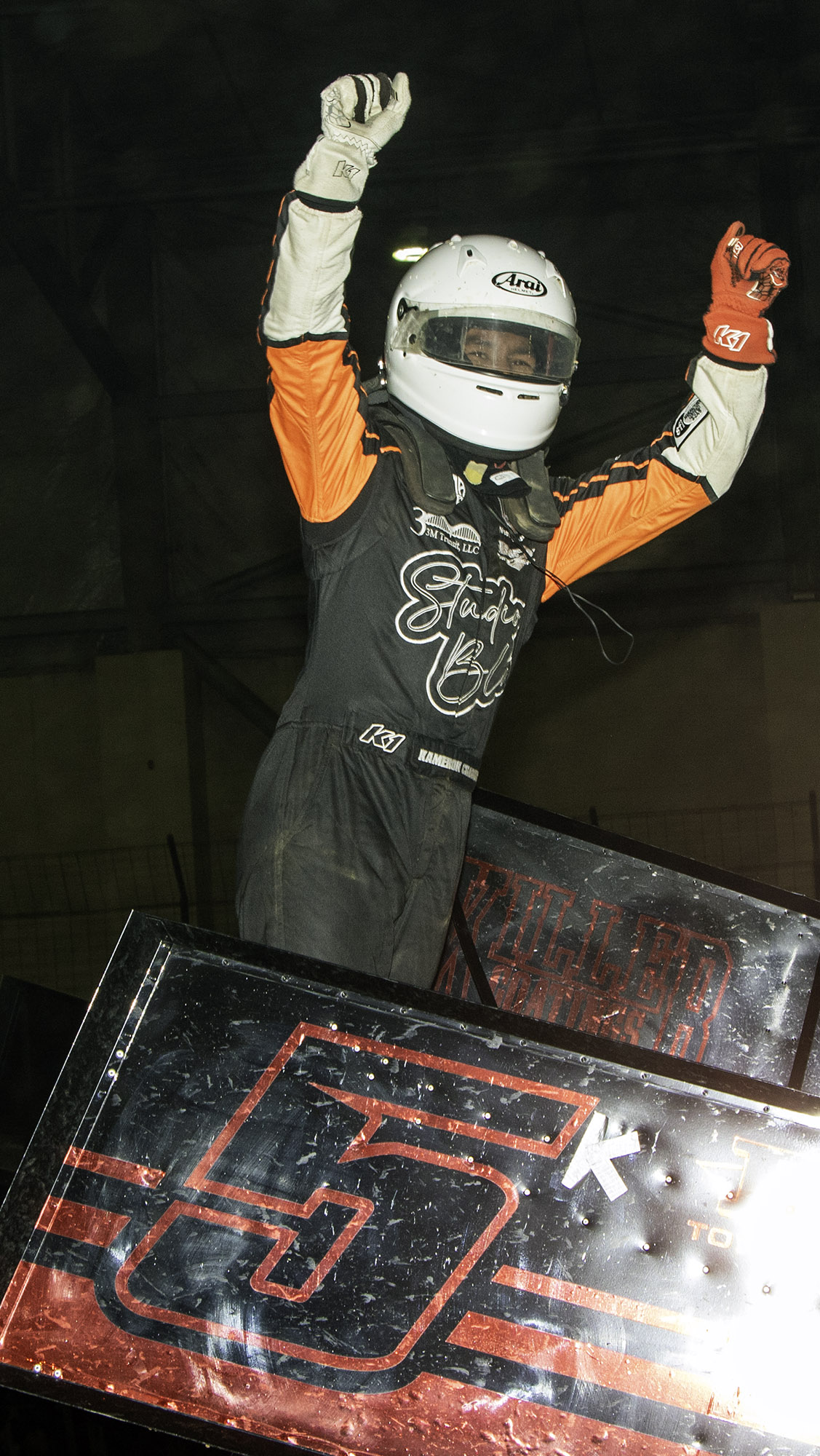 Kameron Chamness Claims Checkers in Jr Knepper with POWRi Wing Outlaw ...